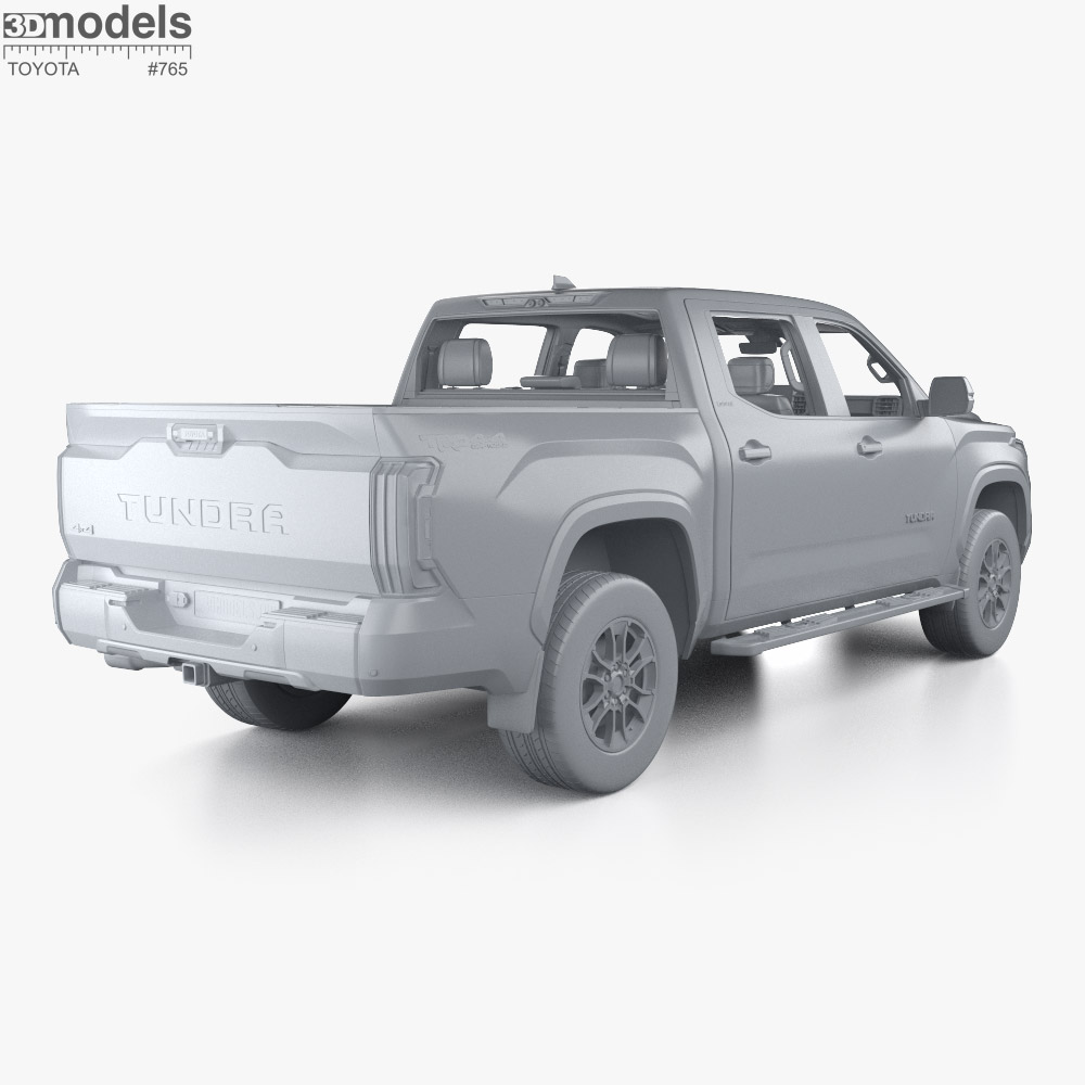 Toyota Tundra Crew Max Limited with HQ interior 2022 3D model ...