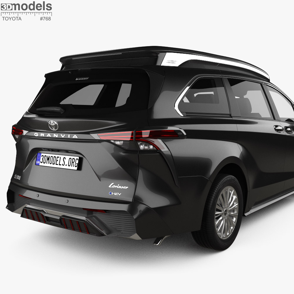 Toyota Granvia Lorinser CN-spec 2025 3D model - Download Van on ...