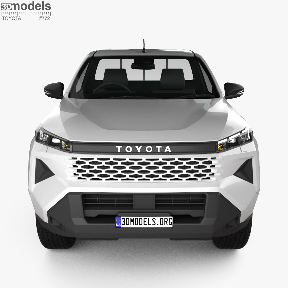 Toyota Hilux Single Cab Travo 4TREX 2025 3D model - Download Pickup on ...