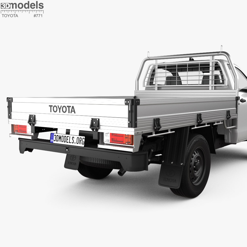 Toyota Hilux Single Cab Avec Plateau Aluminium WorkMate 2025 Modèle 3D ...