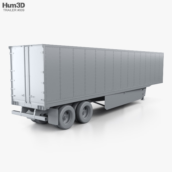 Utility 4000D-X Composite Wall Semi Trailer 2014 3D model - Download ...