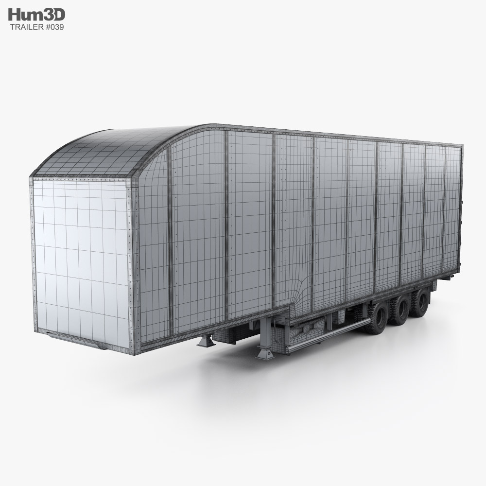 Don-Bur Two-Tier Lifting Deck Semi Trailer 2020 3D model - Download ...
