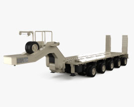 M1000 Heavy Equipment Transport Semi Trailer 2013 3D model - Download ...