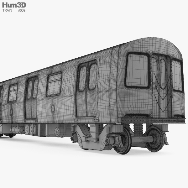 R160 NYC 지하철 차량 3D 모델 - 다운로드 여객 열차 on 3DModels.org