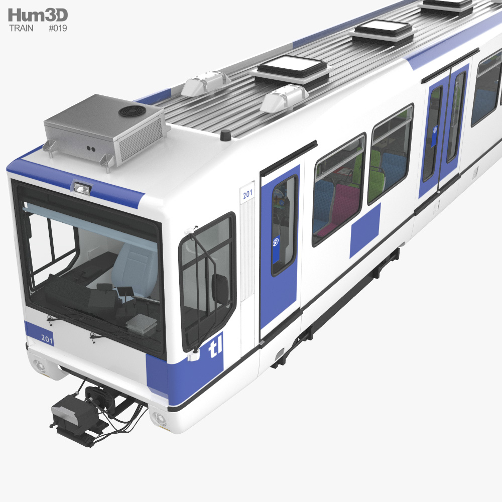 TL Metro M1 with HQ interior 3D model - Download HQ interior on ...