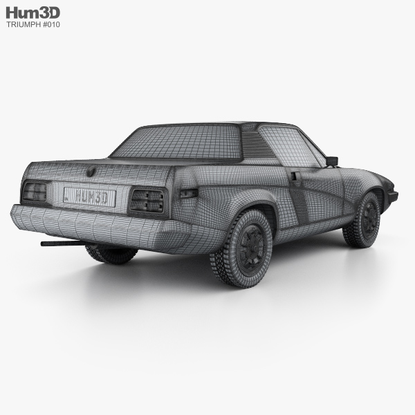 Triumph TR7 1974 3D model - Download Sports car on 3DModels.org