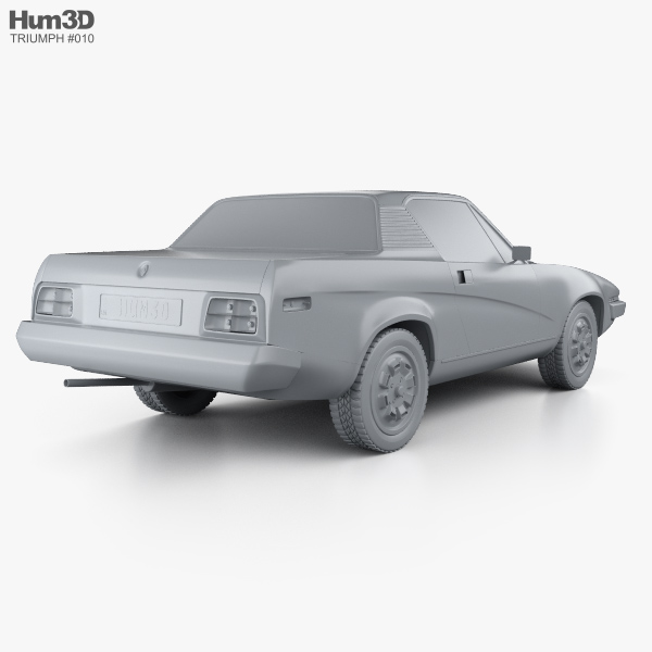 Triumph TR7 1974 3D model - Download Sports car on 3DModels.org