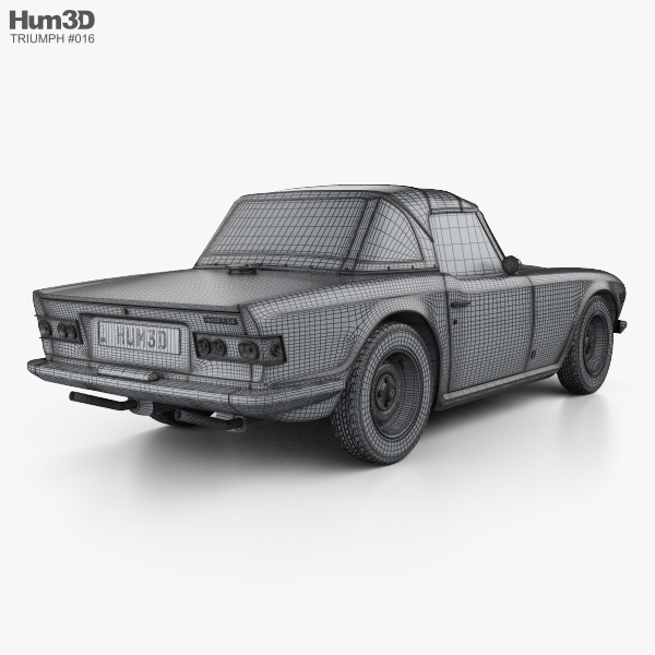 Triumph TR6 1969 3D model - Download Sports car on 3DModels.org