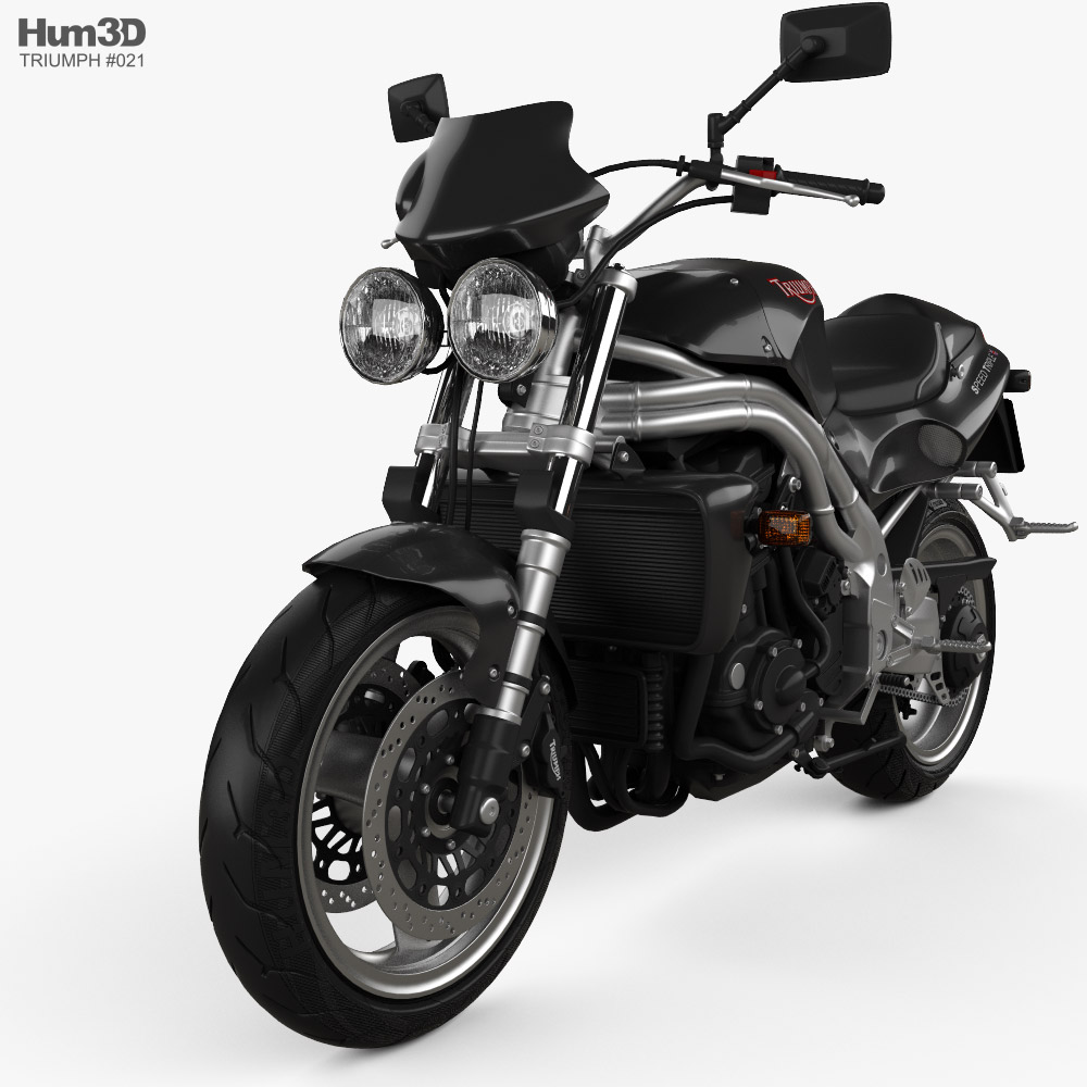 Triumph Speed Triple 955i 2000 3D model - Download Motorcycle on ...