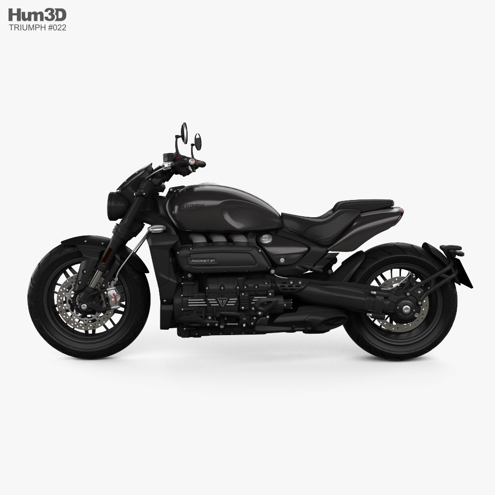 Triumph Rocket 3R 2024 3D model - Download Motorcycle on 3DModels.org