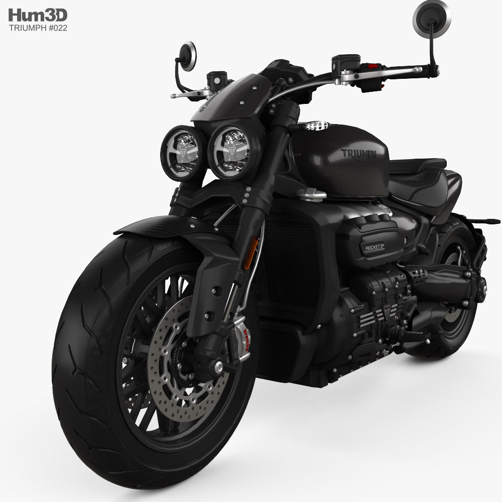 Triumph Rocket 3R 2024 3D model - Download Motorcycle on 3DModels.org