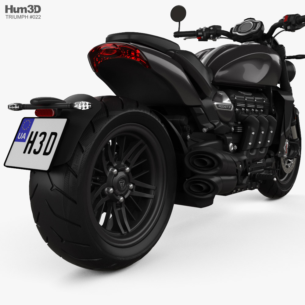 Triumph Rocket 3R 2024 3D model - Download Motorcycle on 3DModels.org