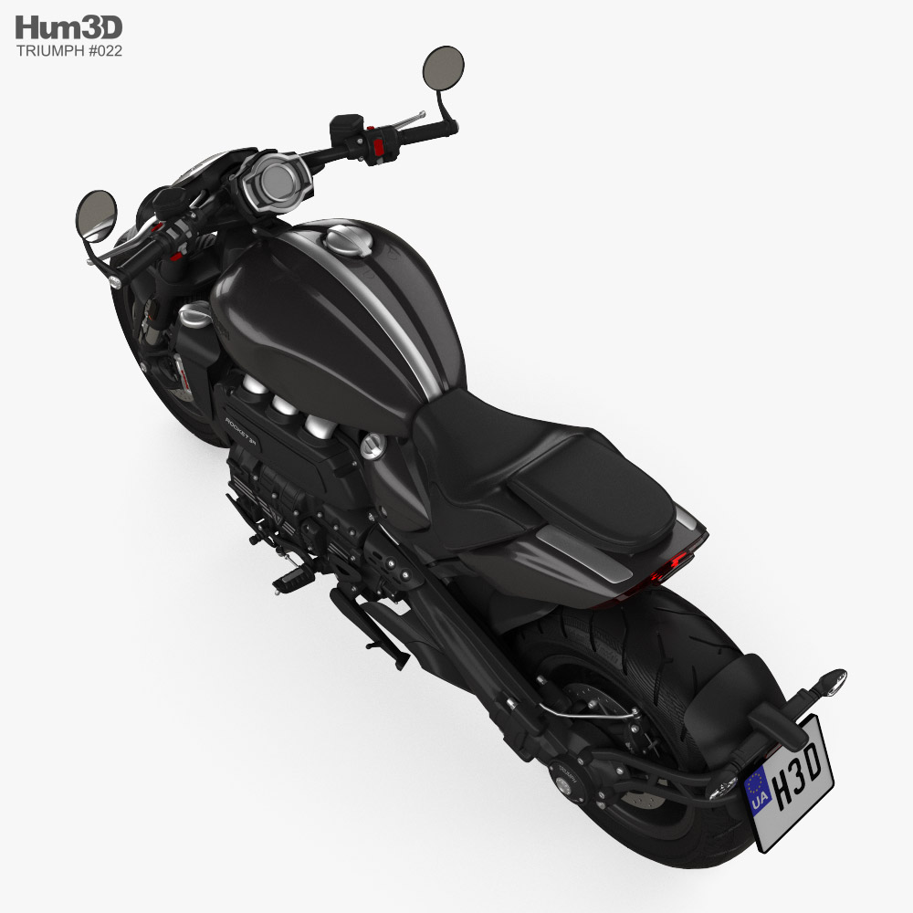 Triumph Rocket 3R 2024 3D model - Download Motorcycle on 3DModels.org