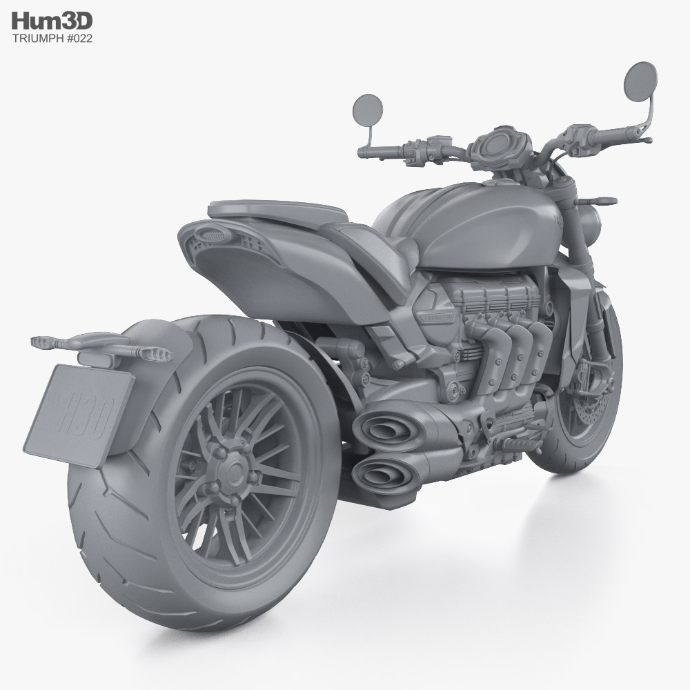 Triumph Rocket 3R 2024 3D model - Download Motorcycle on 3DModels.org