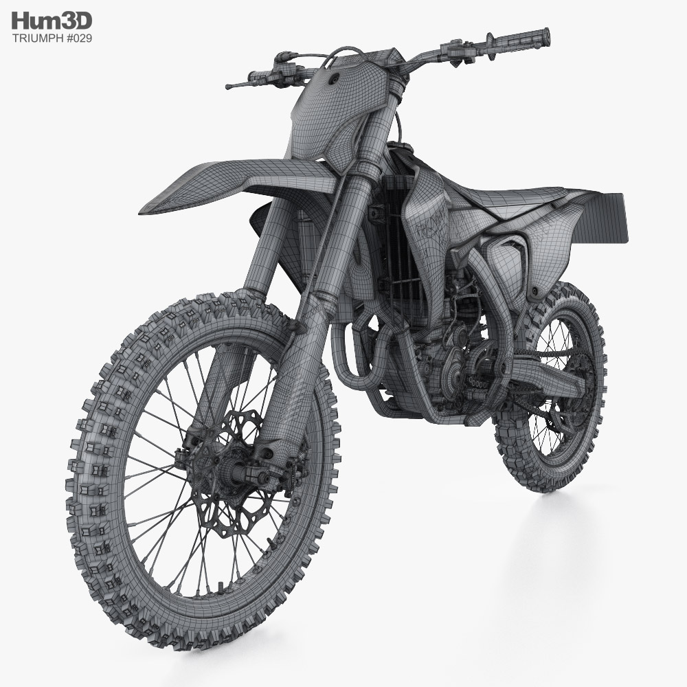 Triumph TF 250-X 2025 3D model - Download Motorcycle on 3DModels.org