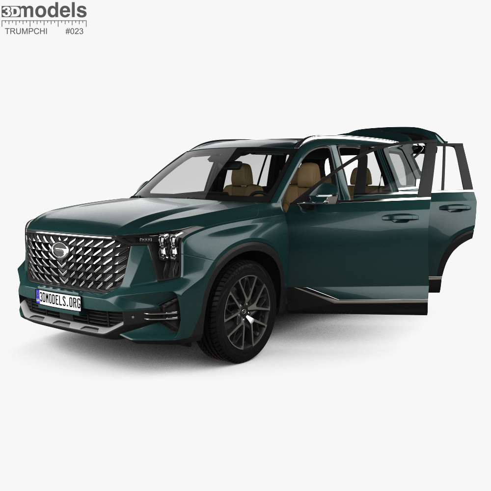 Trumpchi GS8 with HQ interior 2025 3D model - Download Crossover SUV on ...
