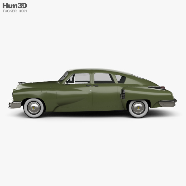 Tucker 48 Torpedo 1948 3D model - Download Sedan on 3DModels.org