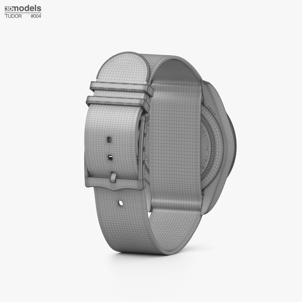 Tudor Black Bay 58 Fabric Strap 3D model - Download Watches on 3DModels.org