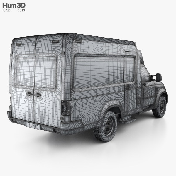 UAZ Profi Ambulancia 2019 Modelo 3D - Descargar Van on 3DModels.org