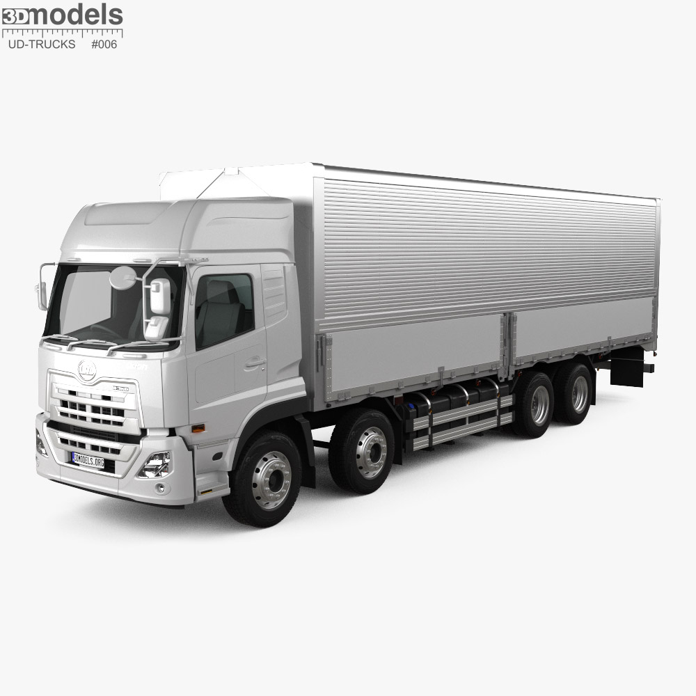 UD Trucks Quon CG Cargo Truck 4-axle 2025 3D model - Download Truck on ...