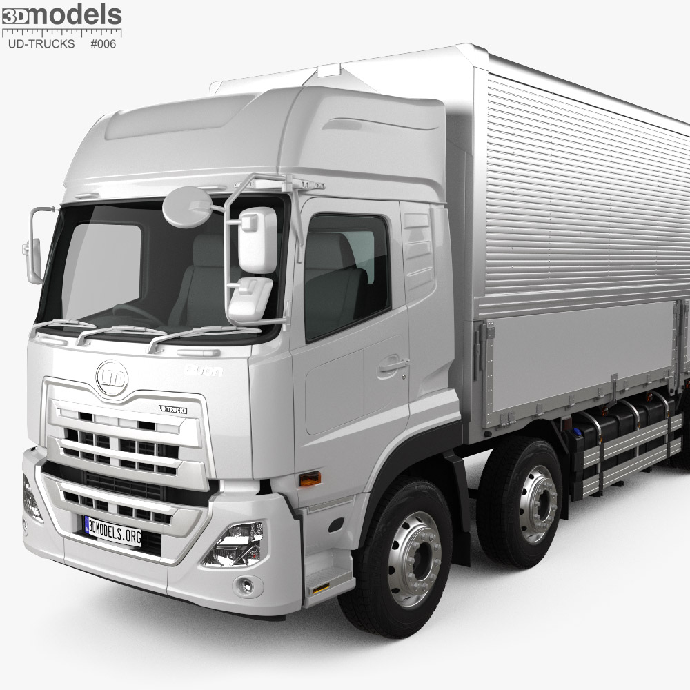 UD Trucks Quon CG Cargo Truck 4-axle 2025 3D model - Download Truck on ...