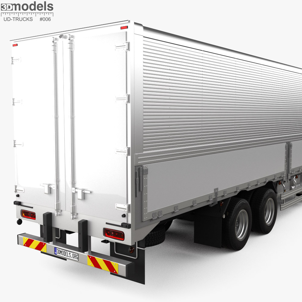 UD Trucks Quon CG Cargo Truck 4-axle 2025 3D model - Download Truck on ...