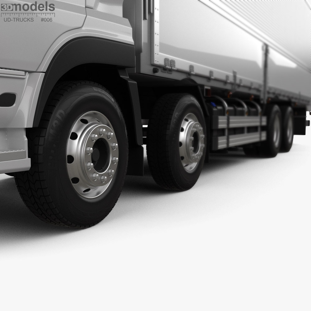 UD Trucks Quon CG Cargo Truck 4-axle 2025 3D model - Download Truck on ...