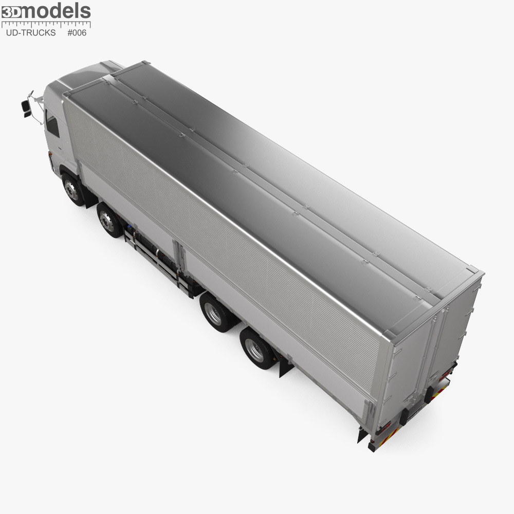 UD Trucks Quon CG Cargo Truck 4-axle 2025 3D model - Download Truck on ...