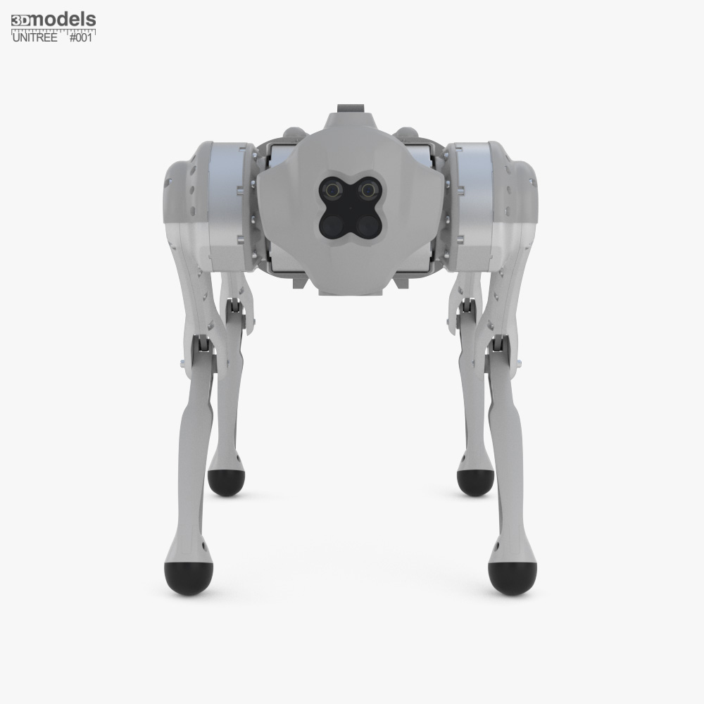 宇树Go1机器狗 3D模型 - 下载 机器人 开启 3DModels.org
