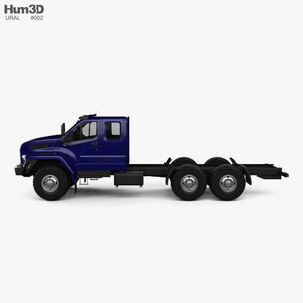 Ural Next Chassis Truck 2018 3D model - Download Truck on 3DModels.org