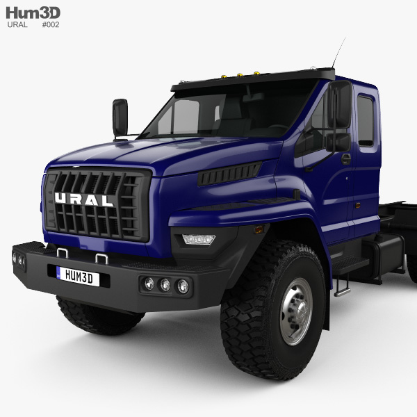Ural Next Chassis Truck 2018 3D model - Download Truck on 3DModels.org
