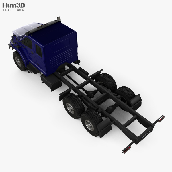 Ural Next Chassis Truck 2018 3D model - Download Truck on 3DModels.org