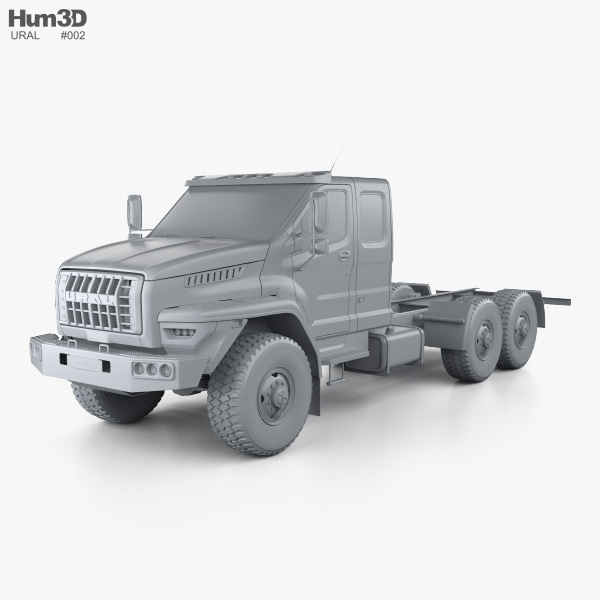 Ural Next Chassis Truck 2018 3D model - Download Truck on 3DModels.org