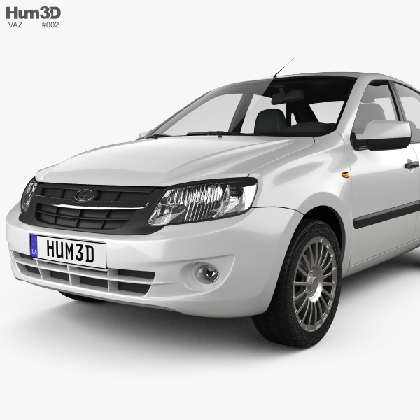 Lada Granta sedan 2015 3D model - Download Sedan on 3DModels.org