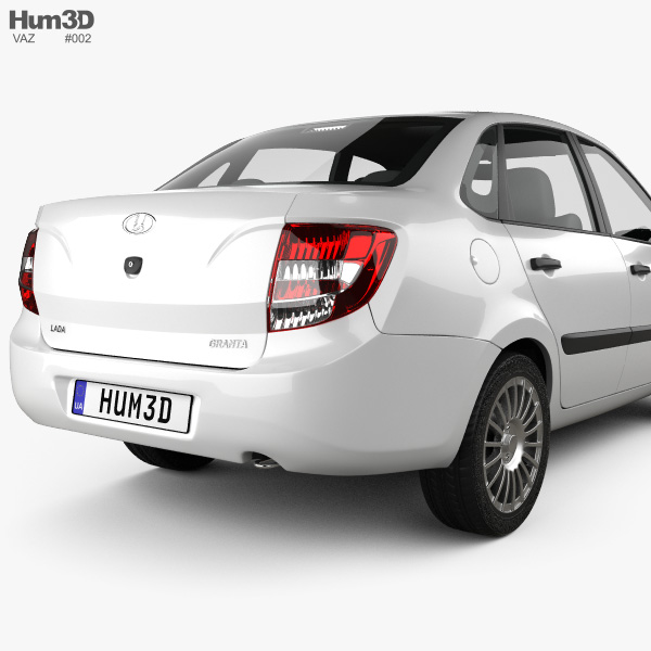 Lada Granta sedan 2015 3D model - Download Sedan on 3DModels.org