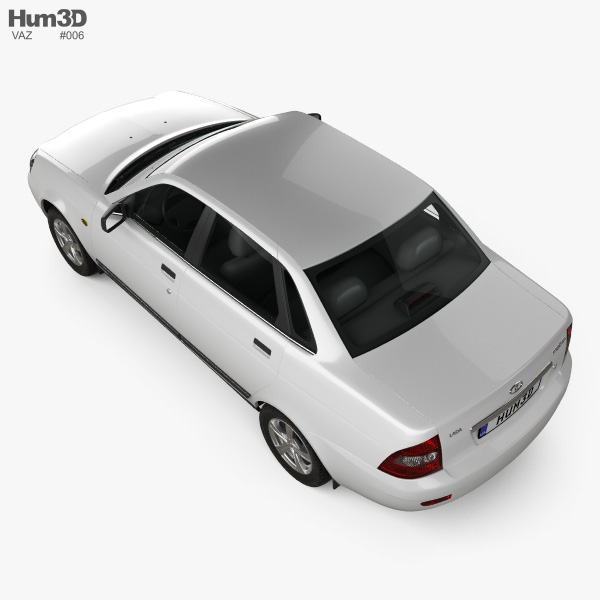 Lada Priora 2170 sedan 2014 3D model - Download Sedan on 3DModels.org