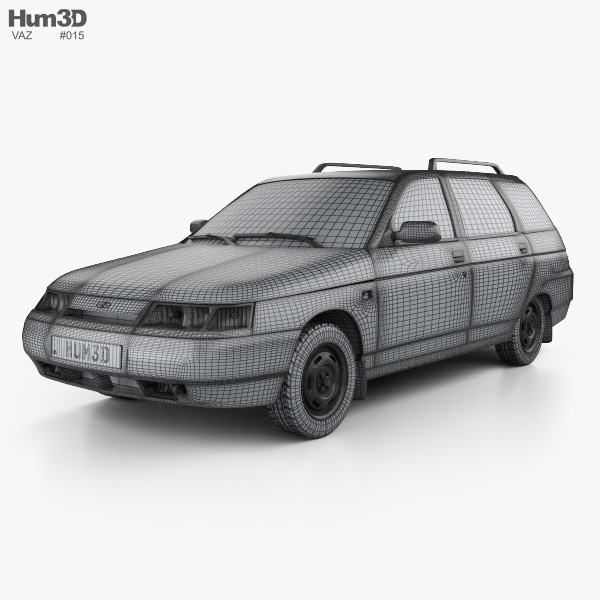 VAZ Lada 2111 wagon 2007 3D model - Download Wagon car on 3DModels.org
