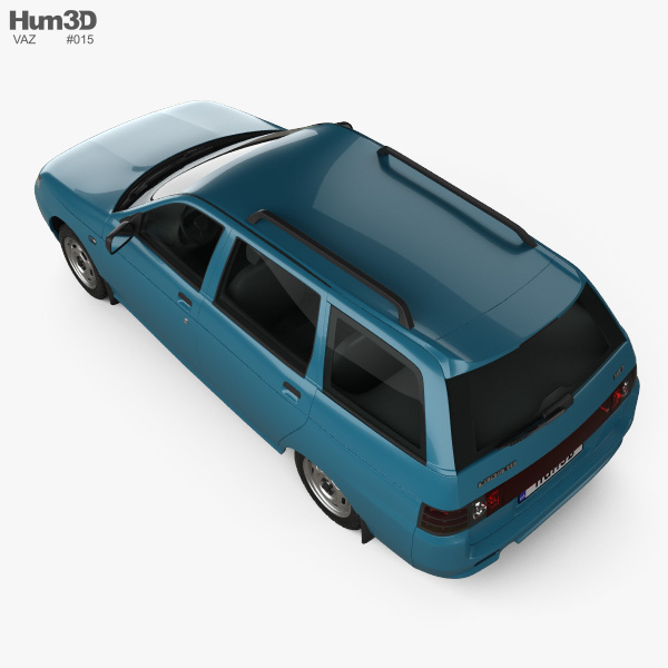VAZ Lada 2111 wagon 2007 3D model - Download Wagon car on 3DModels.org