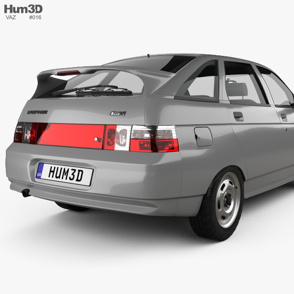 VAZ Lada 2112 hatchback 2007 3D model - Download Hatchback on 3DModels.org