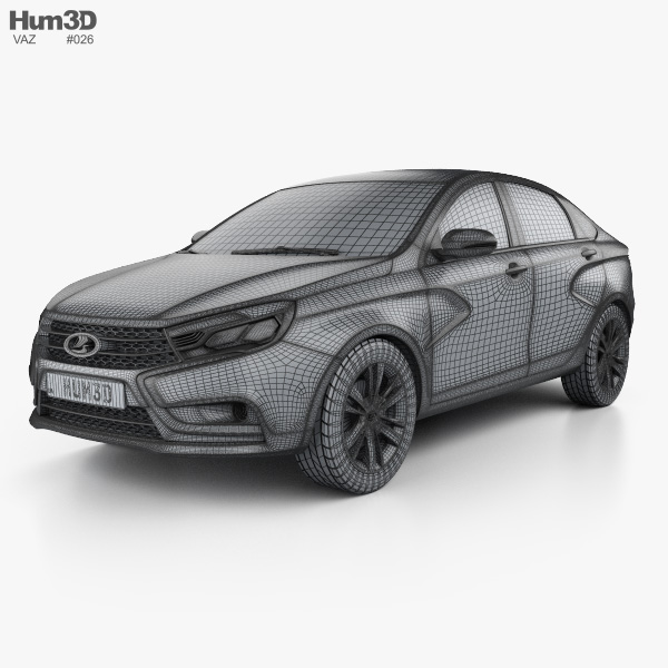 VAZ Lada Vesta Concept 2017 3D model - Download Sedan on 3DModels.org