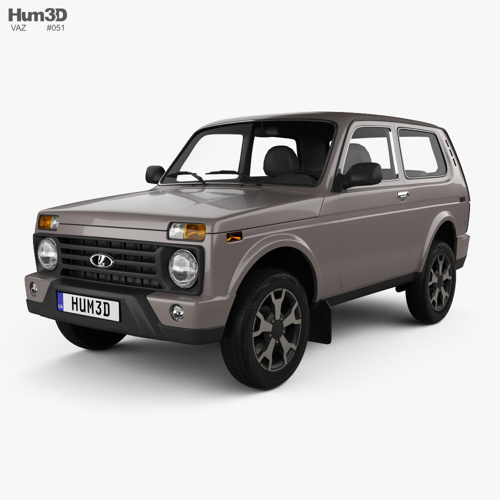 VAZ Lada Niva 4×4 (21214-57) Urban 2022 3D model - Download Crossover ...