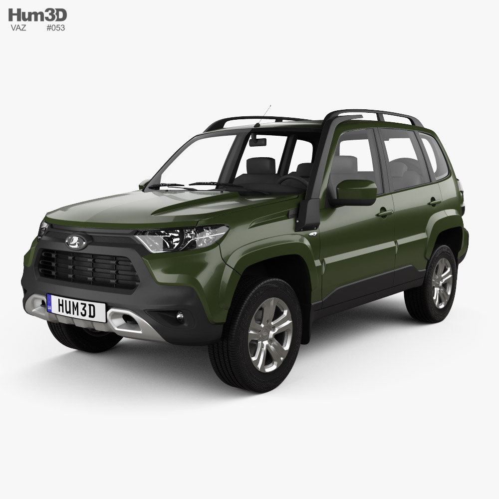 VAZ Lada Niva Travel 2024 3D model - Download Crossover SUV on 3DModels.org