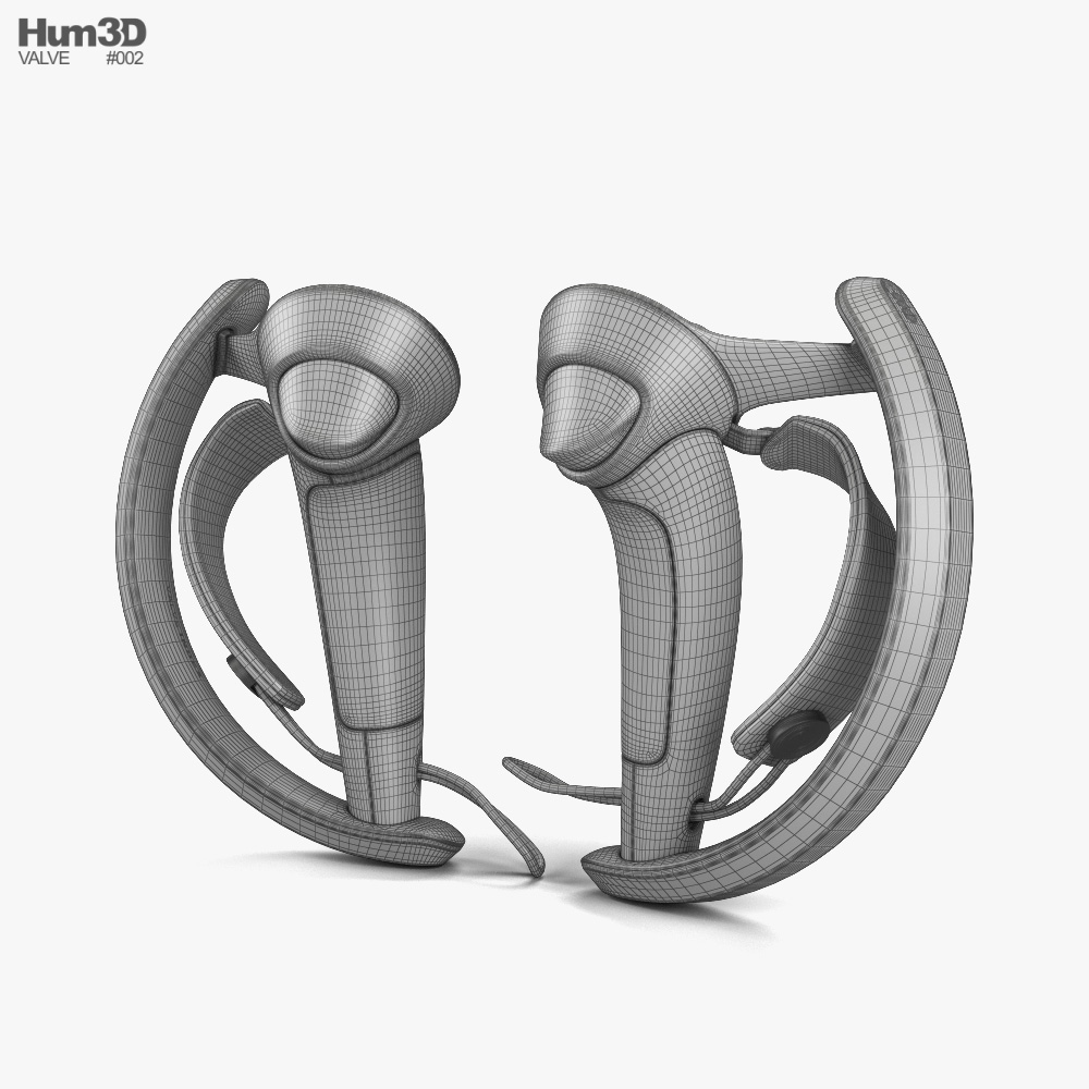 Valve Index Controller 3D model - Download Game Console on 3DModels.org