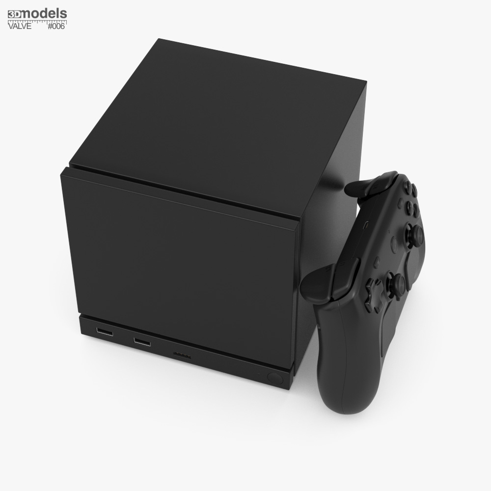 Valve Steam Controller 2 with Machine 3D model - Download Game Console ...