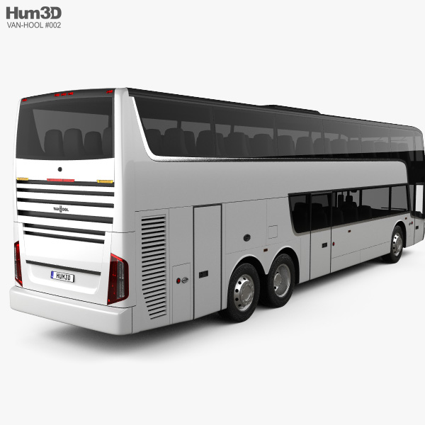 Van Hool TDX bus 2018 3D model - Download Bus on 3DModels.org