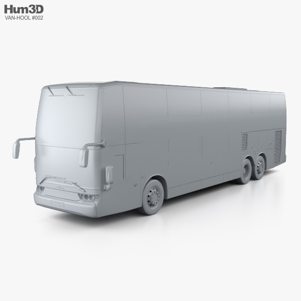 Van Hool TDX bus 2018 3D model - Download Bus on 3DModels.org