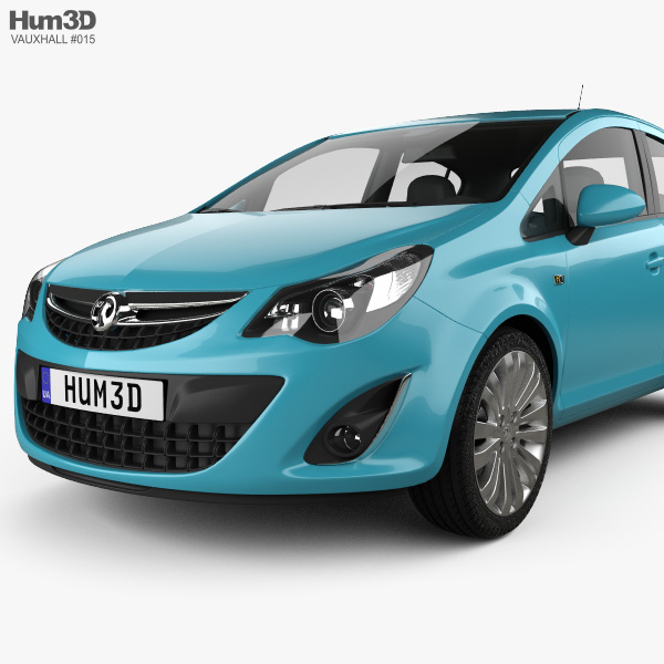 Vauxhall Corsa (D) 5도어 2014 3D 모델 - 다운로드 Hatchback on 3DModels.org