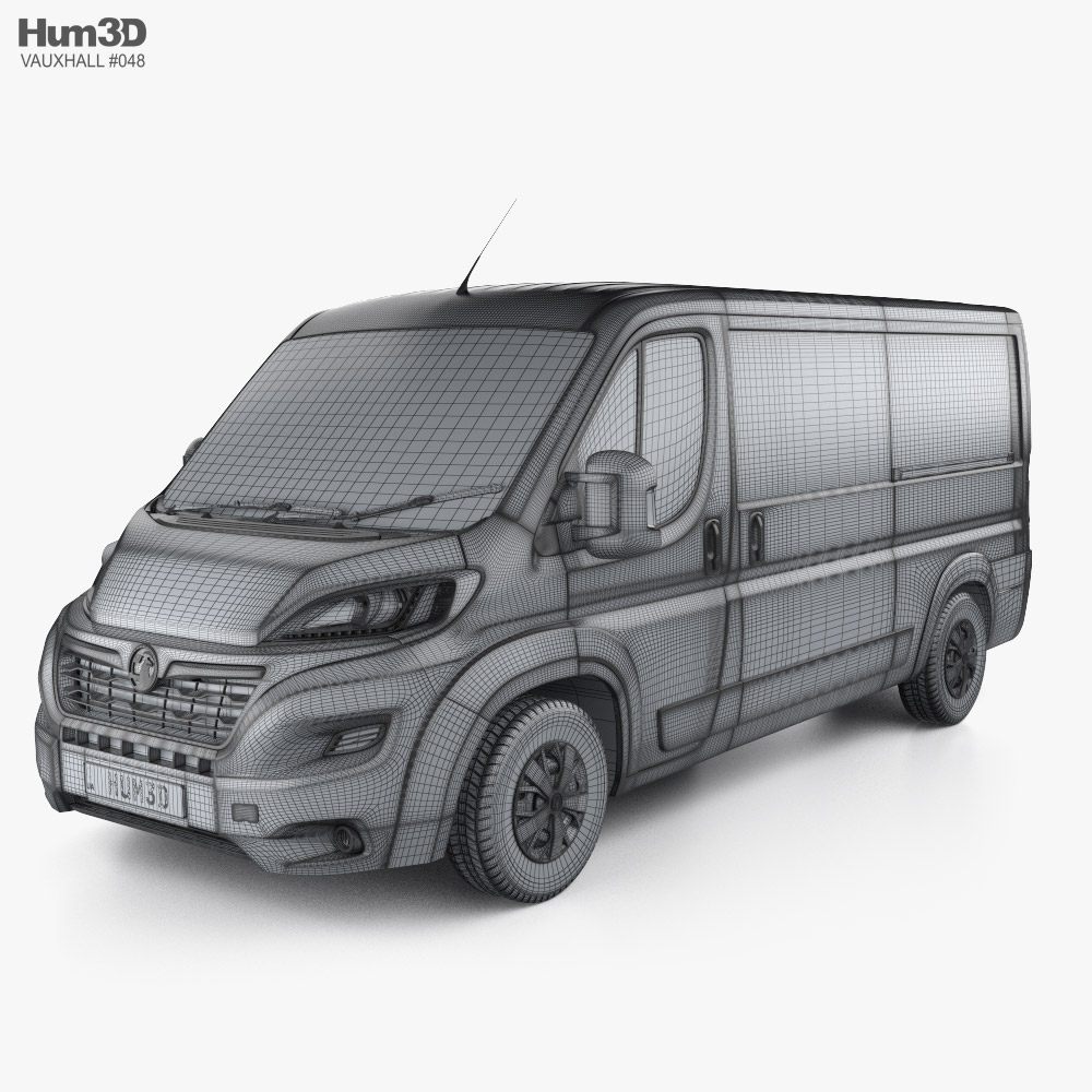 Vauxhall Movano Panel Van L2H1 2024 3D model - Download Van on 3DModels.org