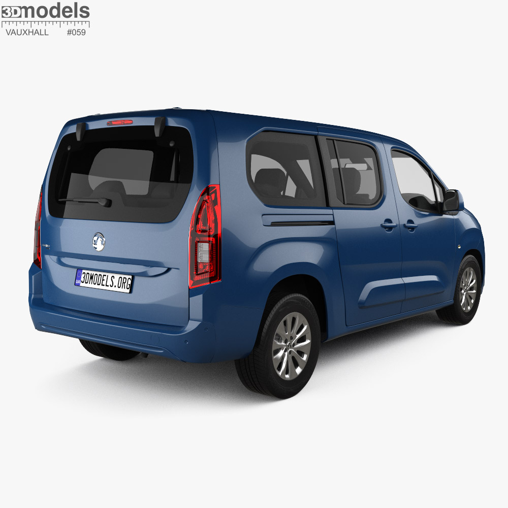 Vauxhall Combo Life XL 2021 3D model - Download Van on 3DModels.org