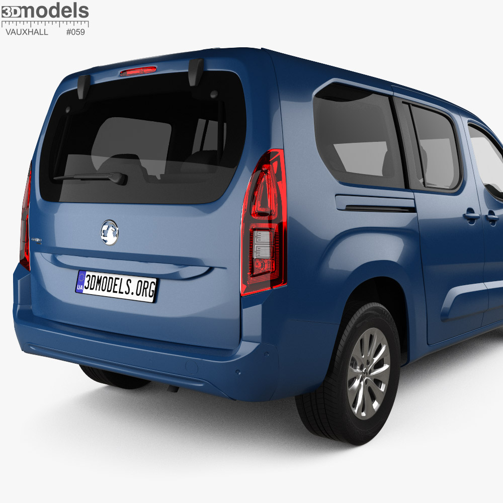 Vauxhall Combo Life XL 2021 3D model - Download Van on 3DModels.org